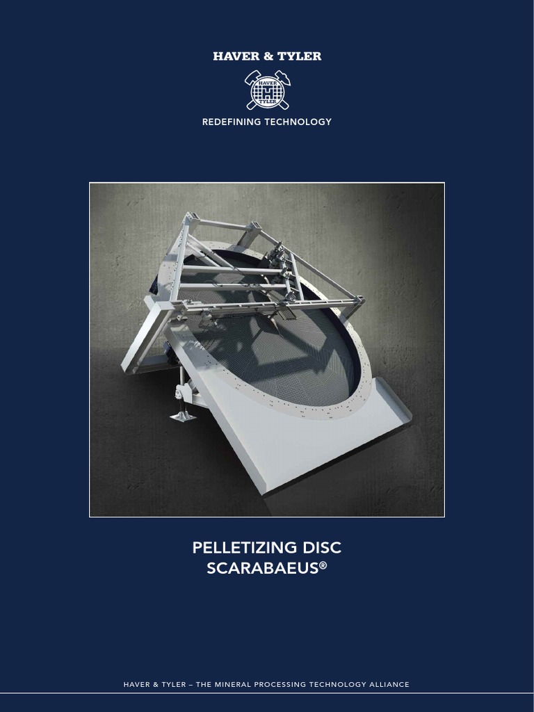 Pelletizing Disc Scarabaeus: Haver & Tyler | PDF | Sintering | Materials