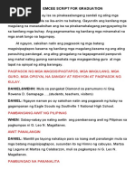 Iskrip NG Emcee | PDF
