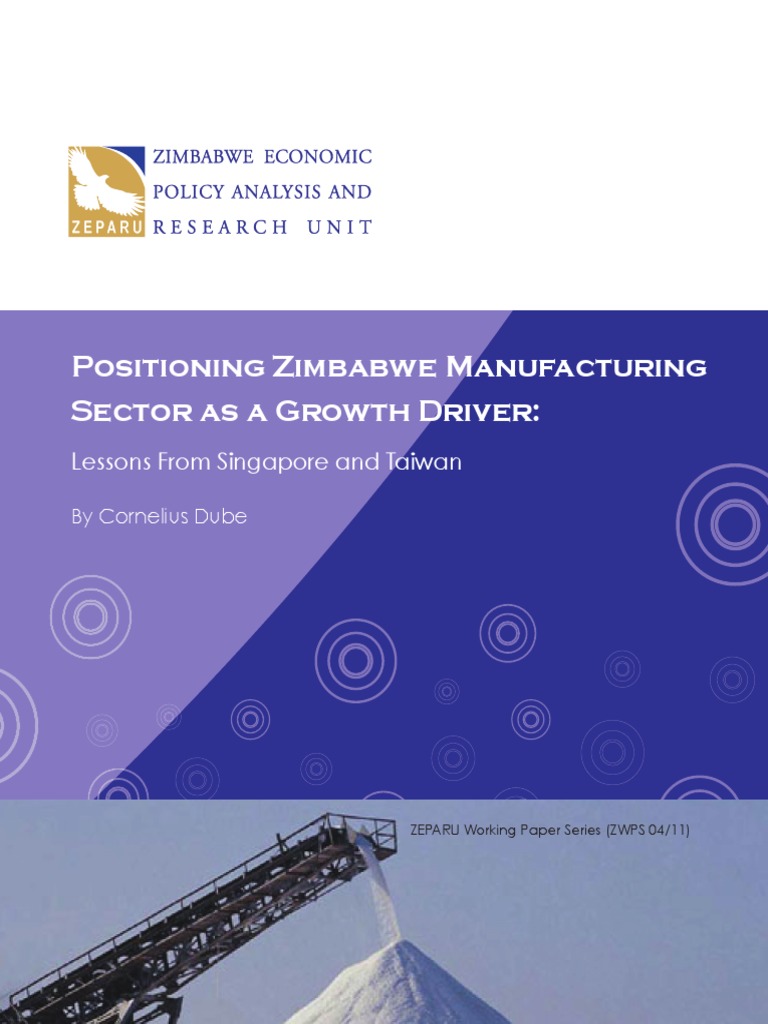 Positioning Zimbabwe Manufacturing Sector As A Growth Driver | PDF ...