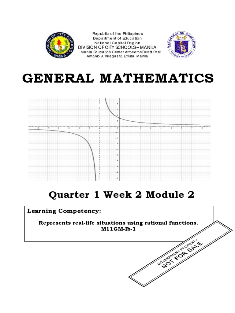 Grade 11 Gen Math Module 1: Functions | PDF | Polynomial | Function ...