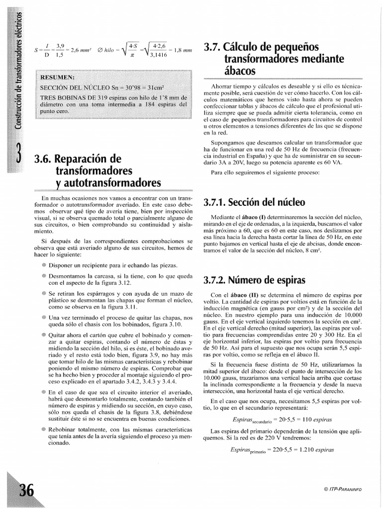 Calculo Trafo Abacos PDF | PDF