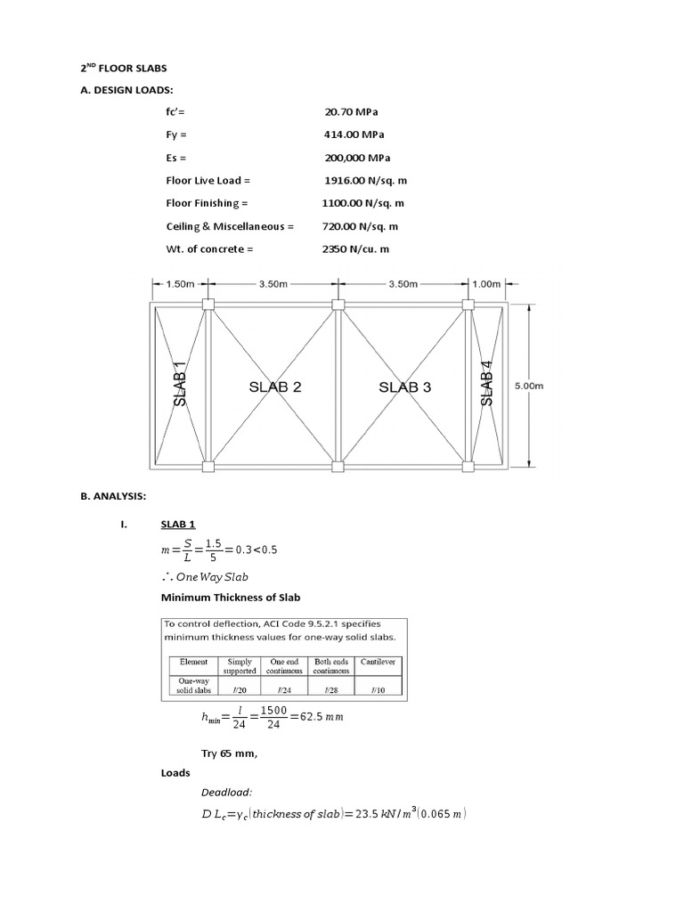 Slab Design | PDF | Building Materials | Architectural Design