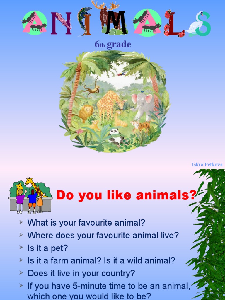 6th grade animals | PDF | Nature | Mammals