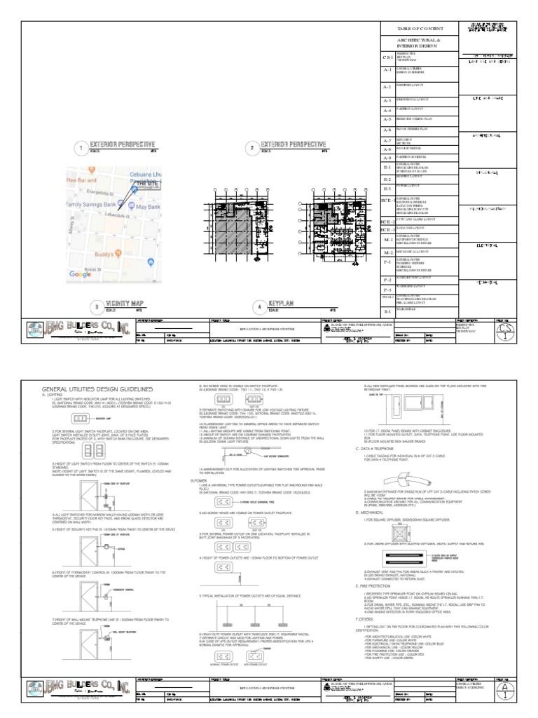 Exterior Perspective Exterior Perspective: Table of Content ...