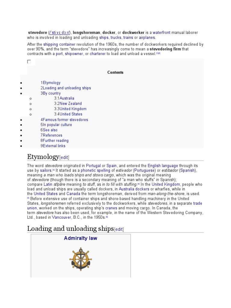 The Evolution of Dock Work: A History of the Roles and Responsibilities ...