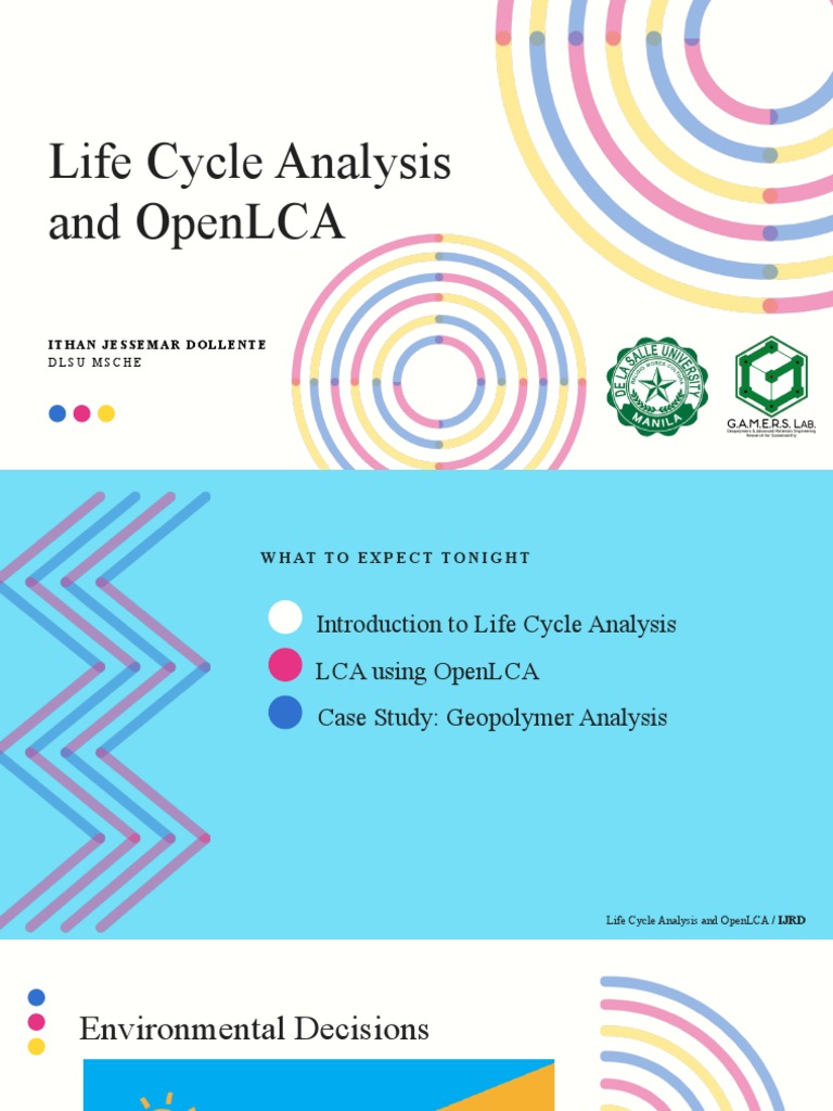 Life Cycle Analysis and Openlca: Ithan Jessemar Dollente | PDF | Life ...