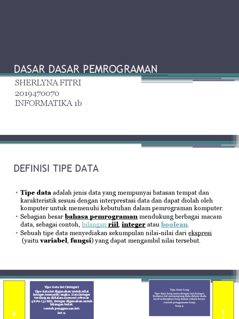 Tipe Data | PDF