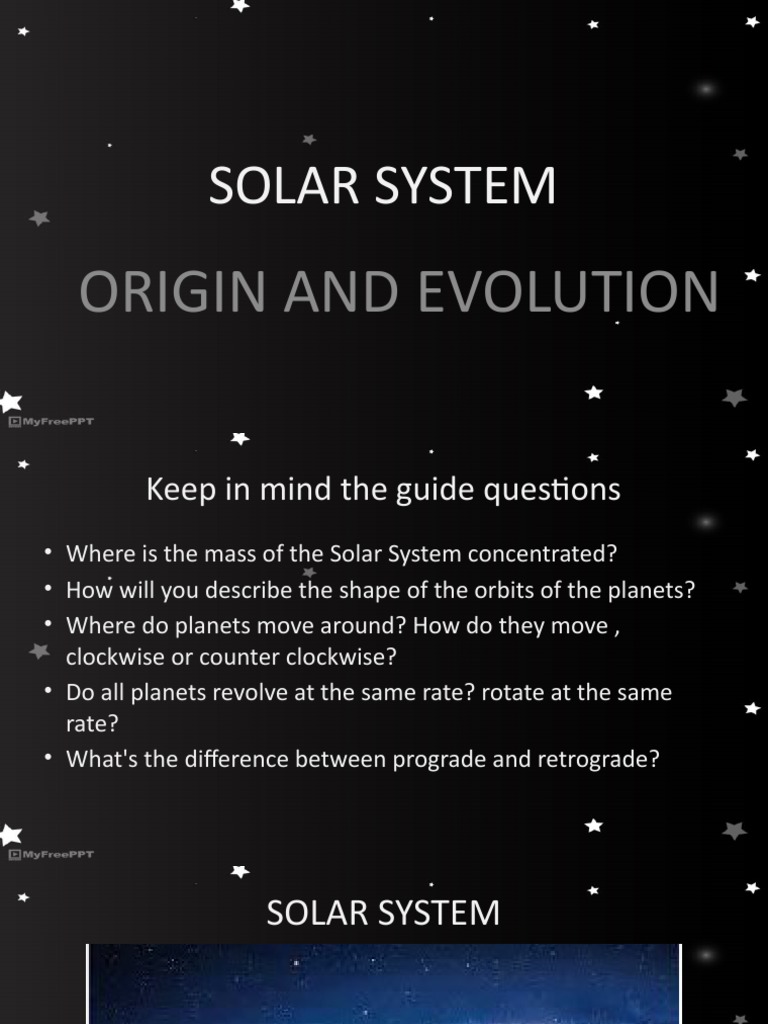 Solar System: Origin and Evolution | PDF | Solar System | Planets
