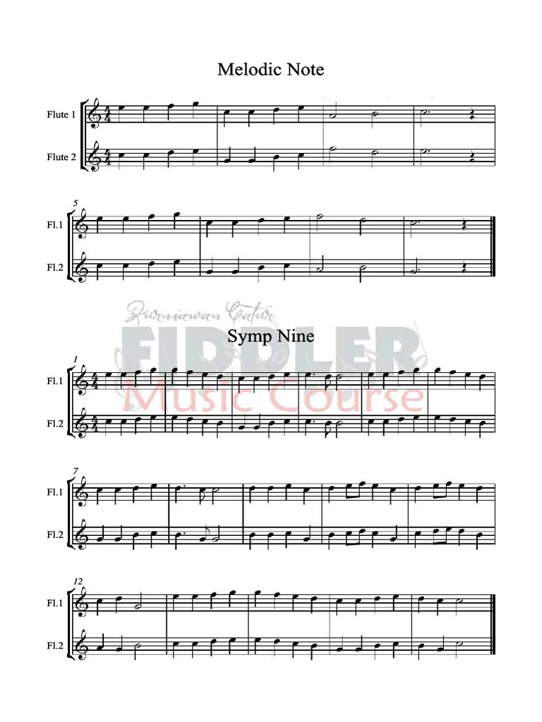 Flute Duet Beginner PDF | PDF