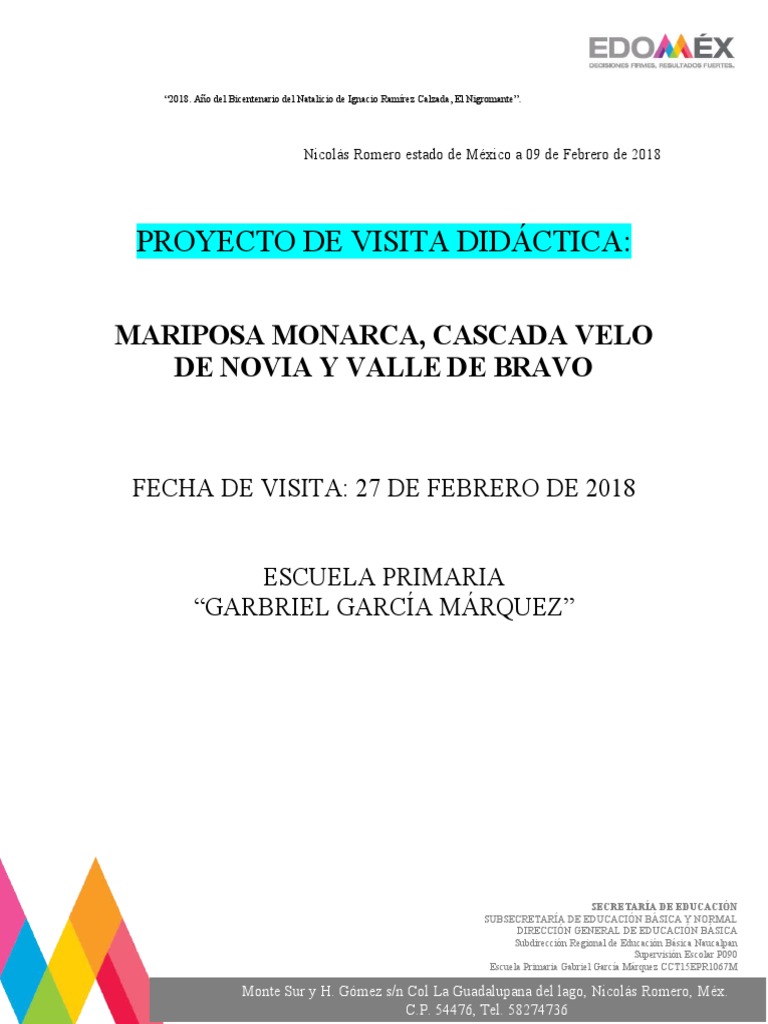 Proyecto de Visita Guiada | PDF | Educación primaria | México