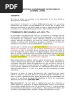 Procedimiento de Resane en Concreto | PDF | Hormigón | Agua