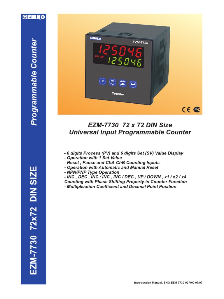 Ezm - 7730 Manual | Download Free PDF | Power Supply | Parameter (Computer Programming)