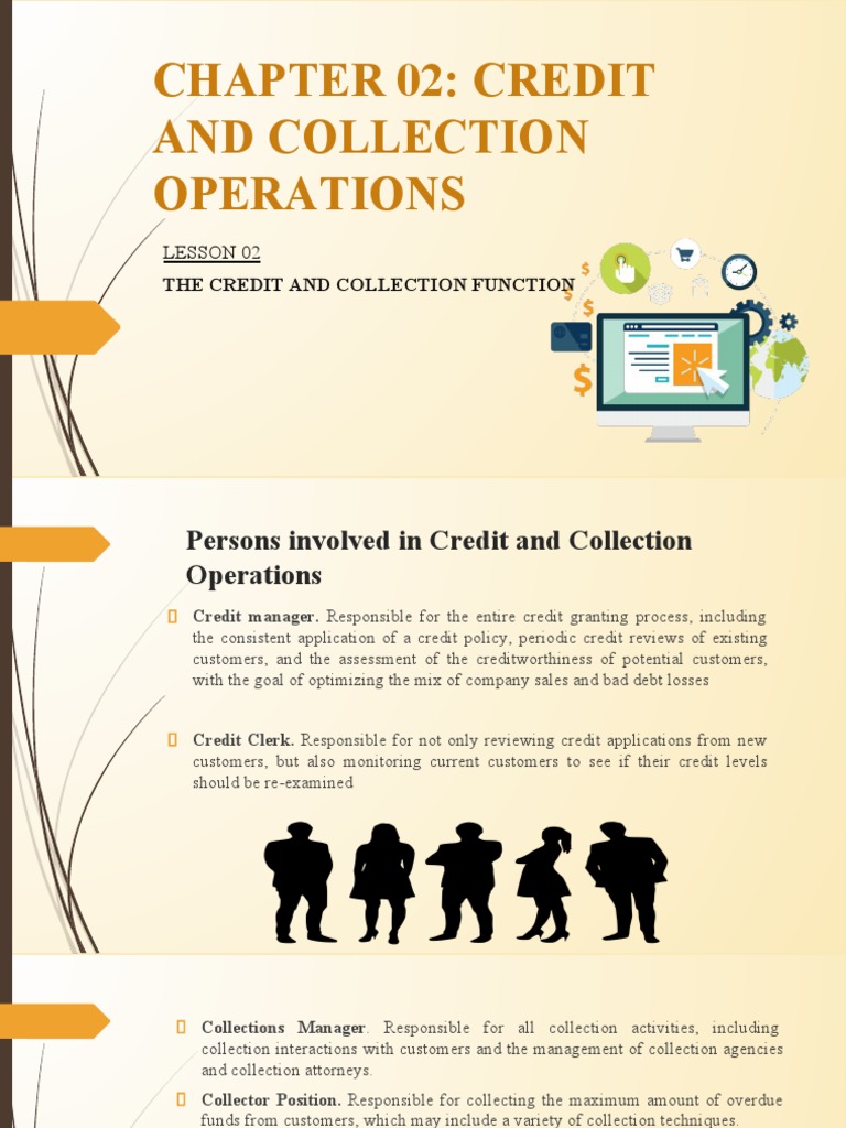 Chapter 02: Credit and Collection Operations: Lesson 02 | PDF | Credit ...