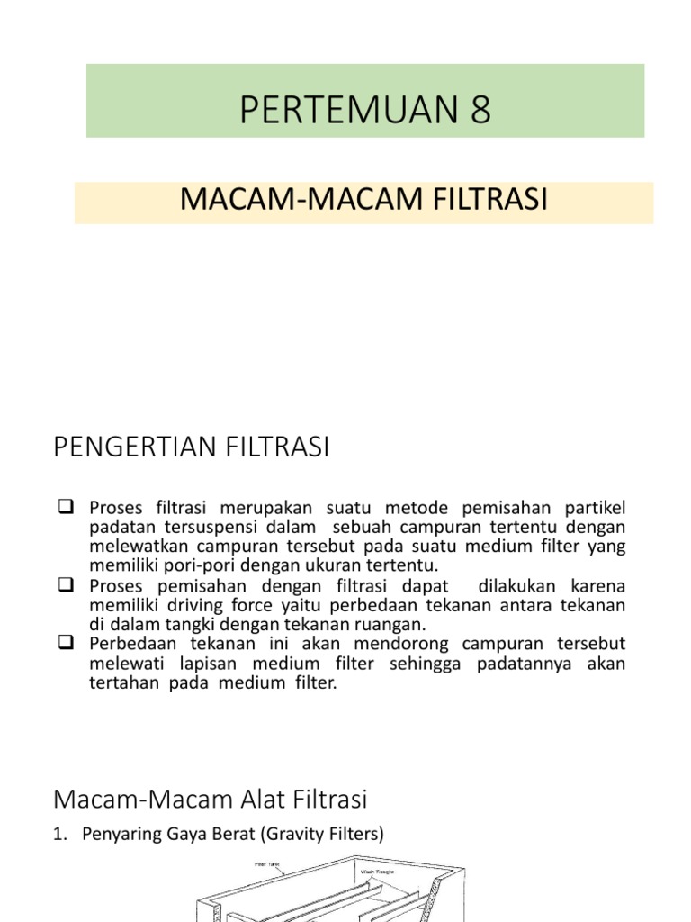 Pertemuan 8 - Macam Macam Filter PDF | PDF