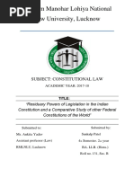 Residuary Powers in Indian Legislation | PDF | Constitution | Official ...