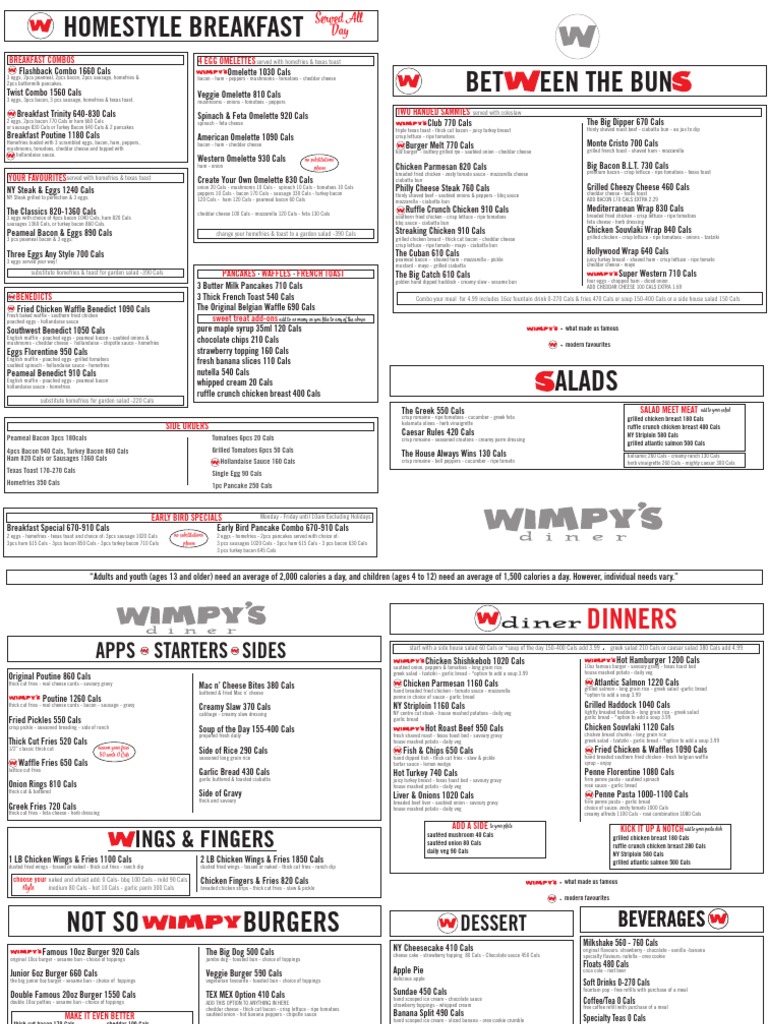 Menu C19 16NoPricesWeb | PDF | Salad | Hamburgers