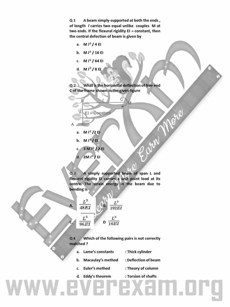 Strength of Material Notes 03 07 19 7 PDF | PDF | Bending | Beam ...
