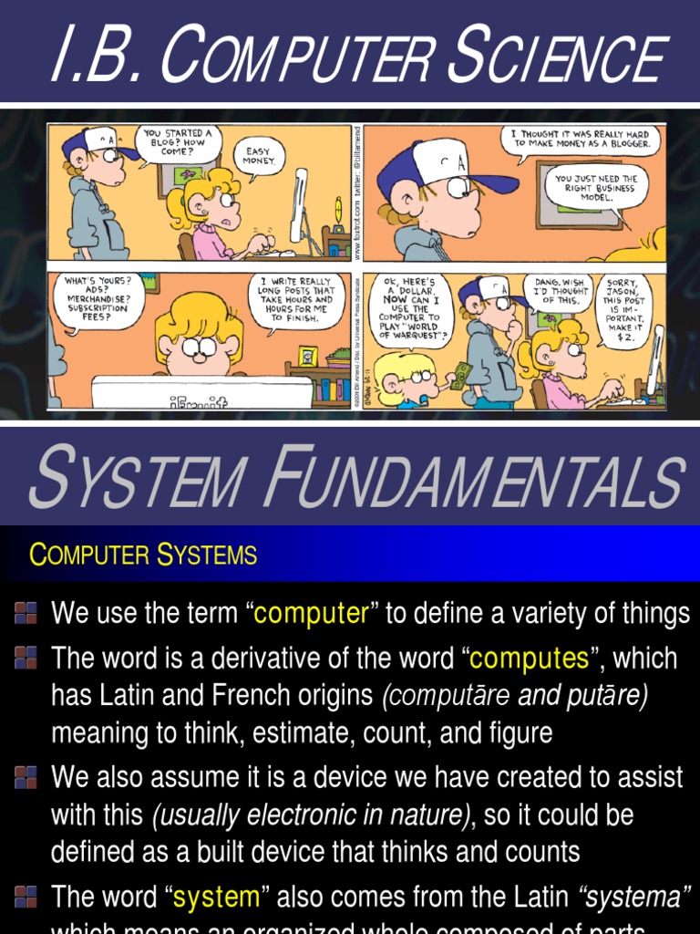 System Fundamentals (Lecture) | PDF | Client (Computing) | Server (Computing)