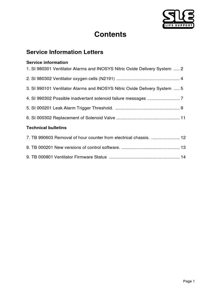 Service Information Letters | PDF | Valve | Diode