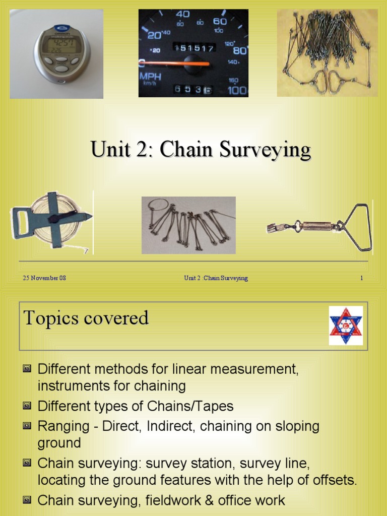 Unit 2 Chain Surveying | PDF | Surveying | Scientific Observation