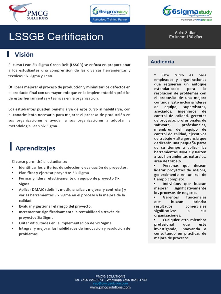 Curso Lean Six Sigma Black Belt | Descargar gratis PDF | Six Sigma ...