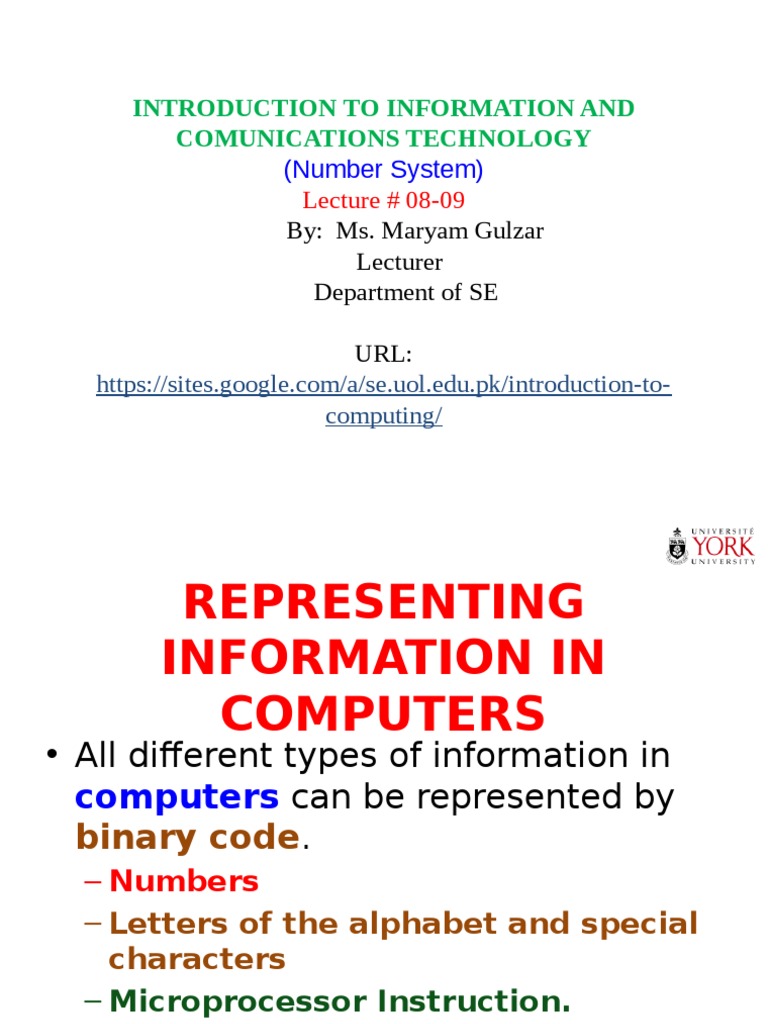 Lec 08-09 Number Systems | PDF | Notation | Computer Architecture