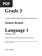 EQAO Test Ready Language Skills Gr3 | PDF | Educational Assessment