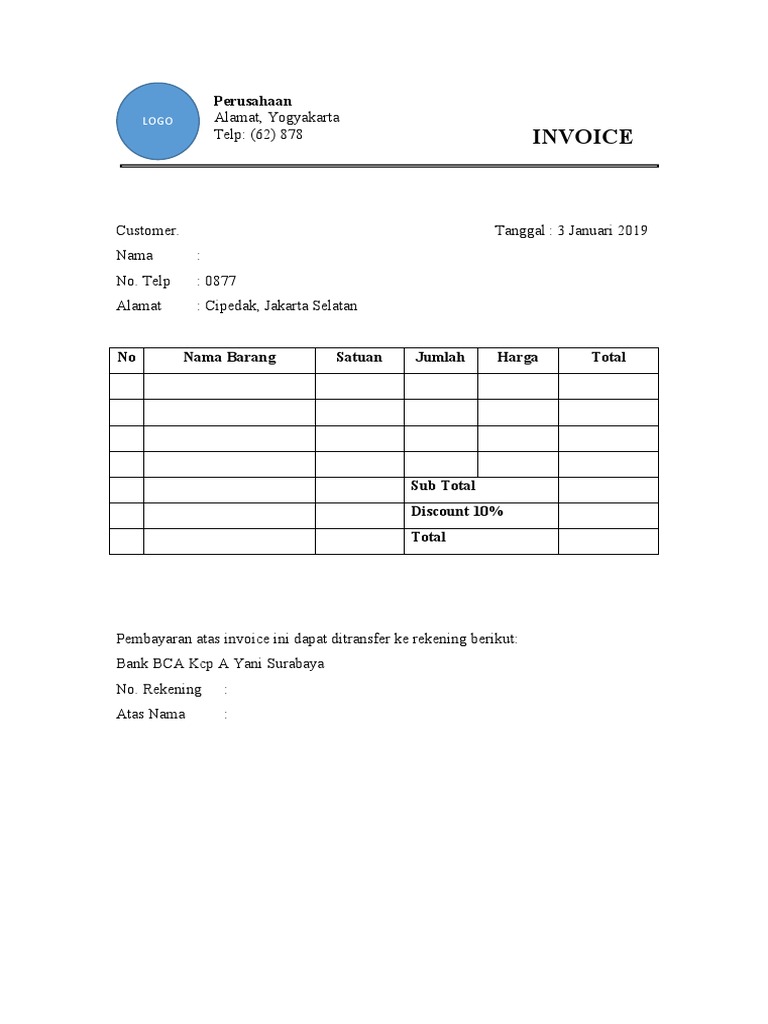 Contoh Invoice PDF | PDF