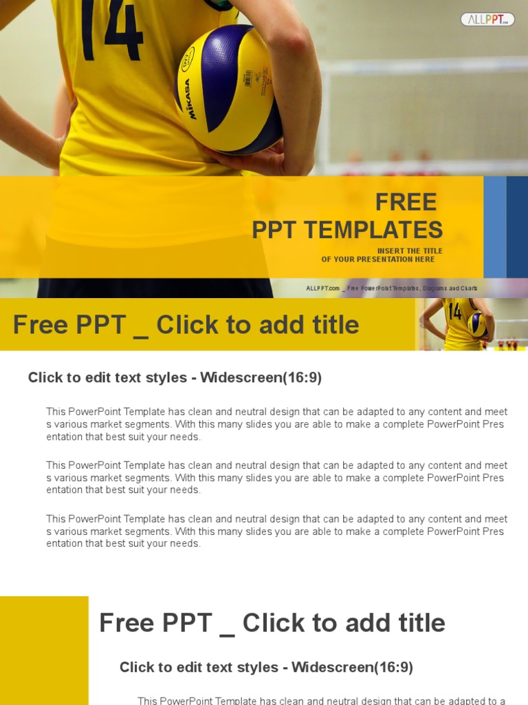Volleyball Powerpoint Template