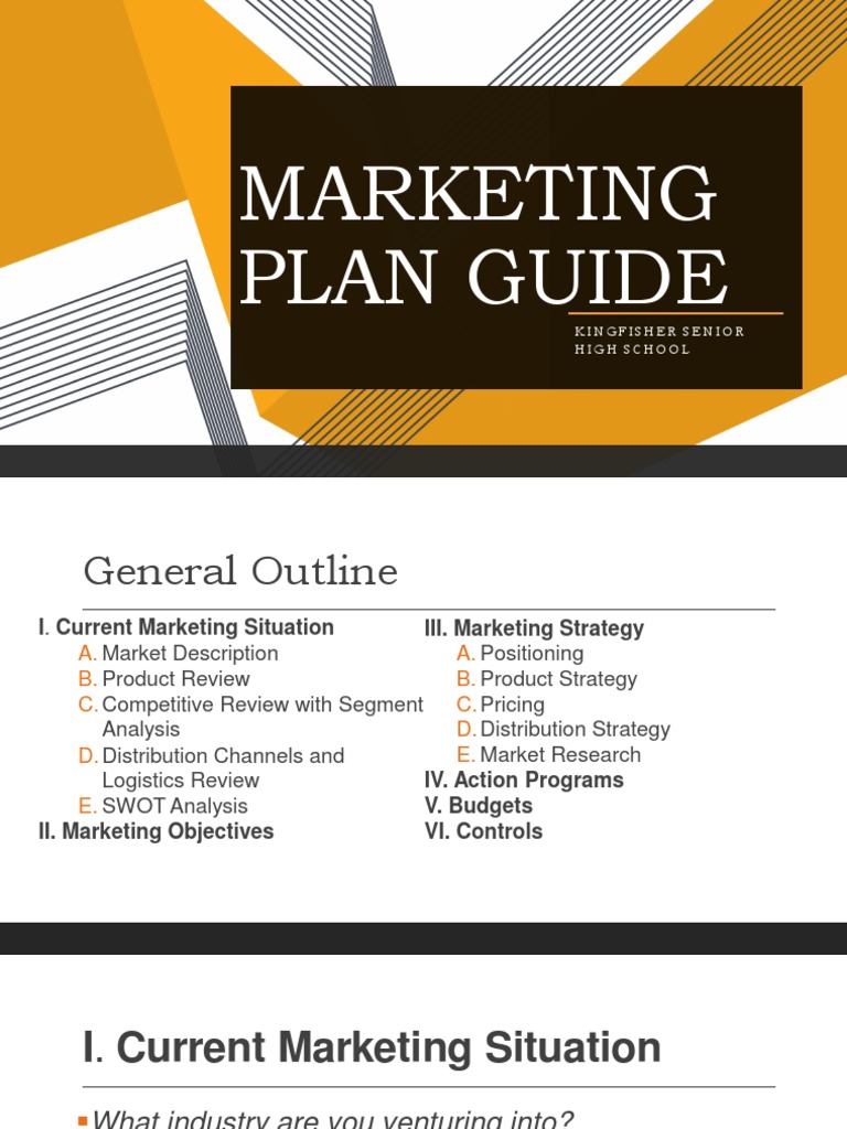 Marketing Plan Guide: Kingfisher Senior High School | PDF | Brand ...
