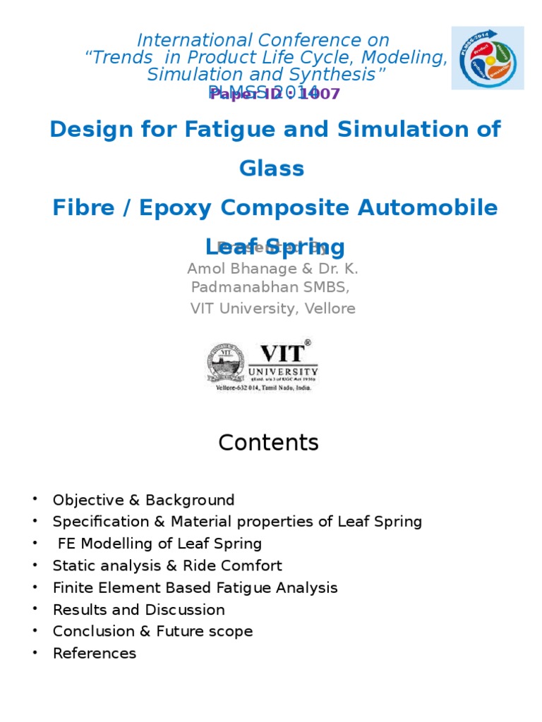 Design For Fatigue and Simulation of Glass Fibre Epoxy Composite ...