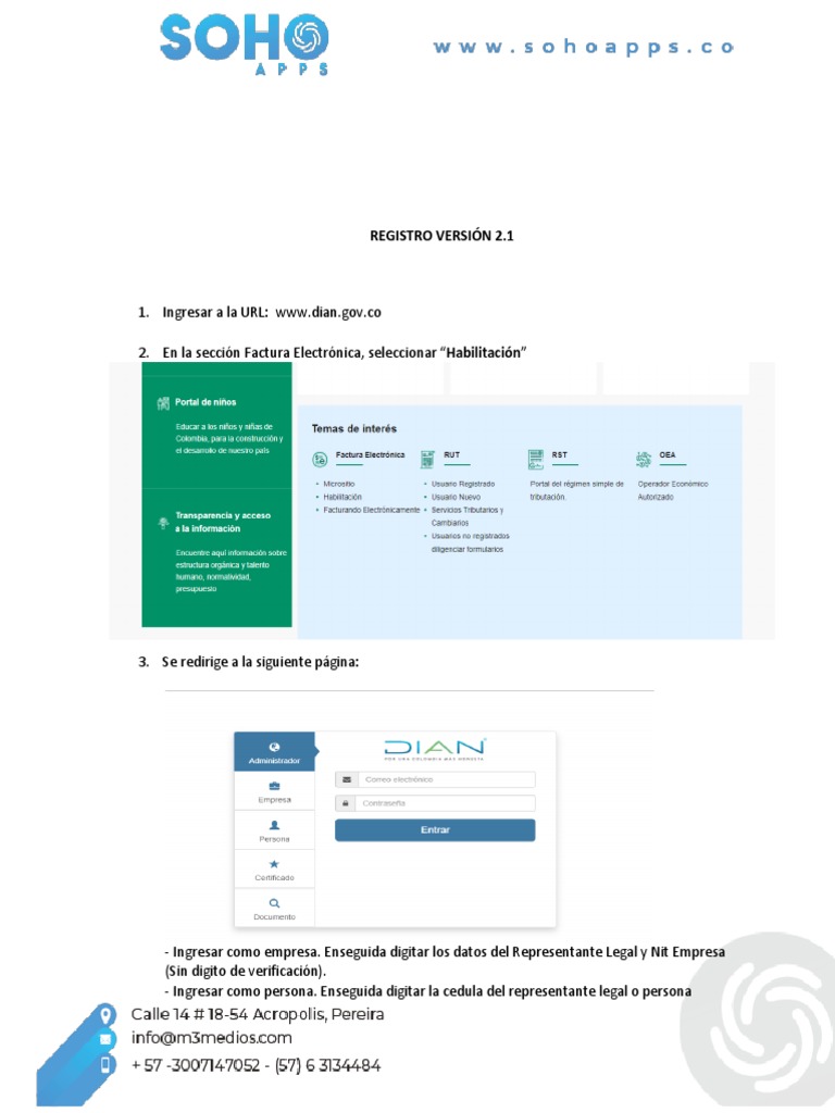 Registro Versión 2.1 Soho PDF | PDF | Software | Science