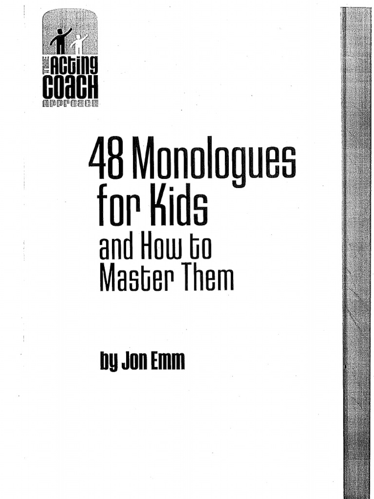 48 Monologues For Kids PDF | PDF