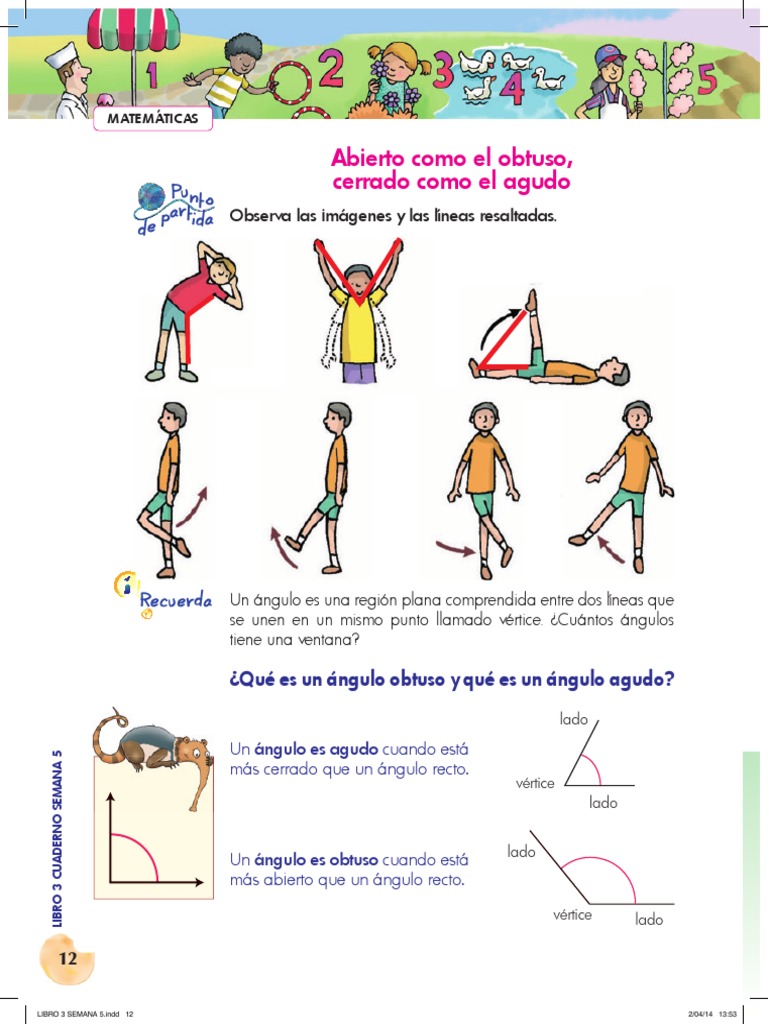 Angulos para niños: obtusos y agudos | PDF | Ángulo | Geometría