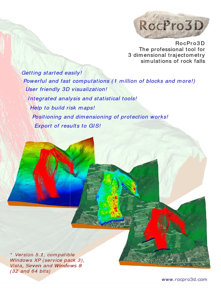 The Professional Tool For 3 Dimensional Trajectometry Simulations of Rock Falls | PDF ...