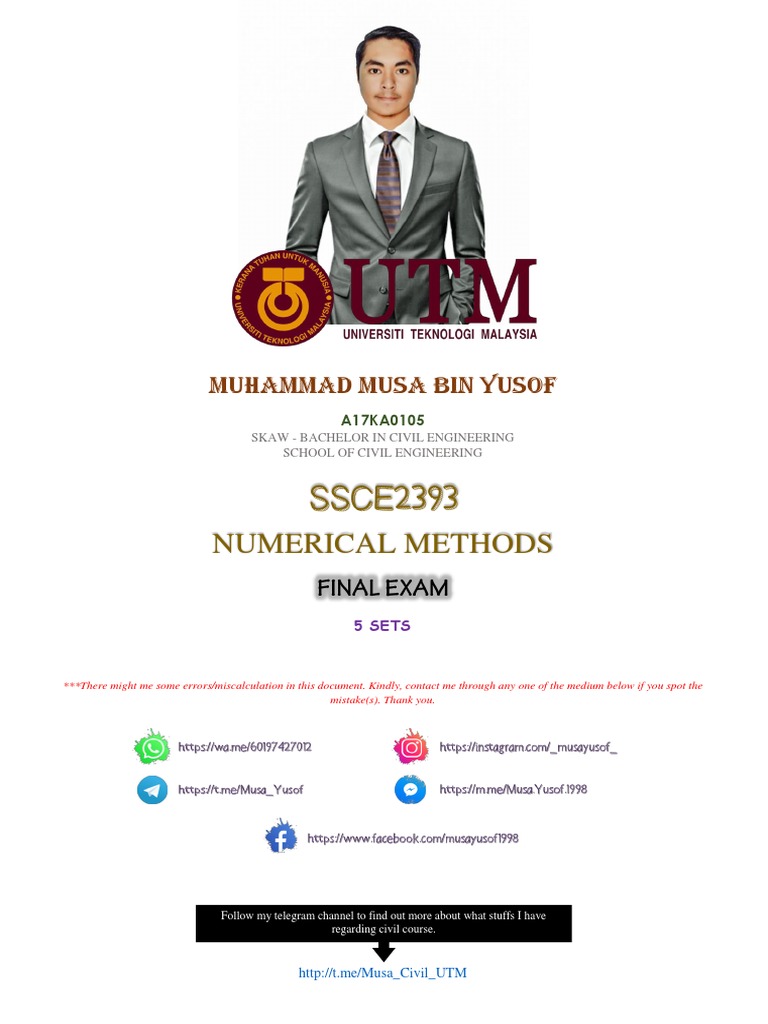 MUSA Final Numec 5 SETS PDF | PDF | Calculus | Differential Equations