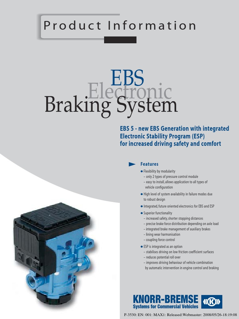 EBS 5 Product Info | PDF | Brake | Automotive Technologies