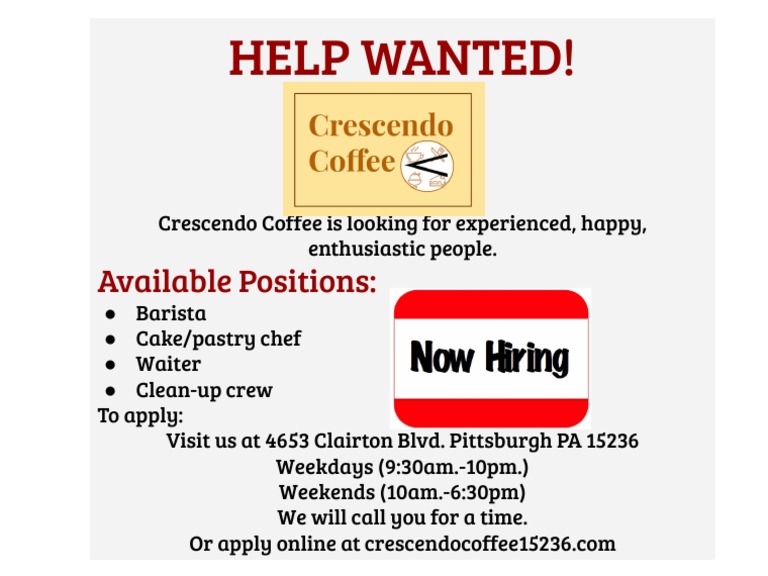 Help Wanted Poster Bcit | PDF