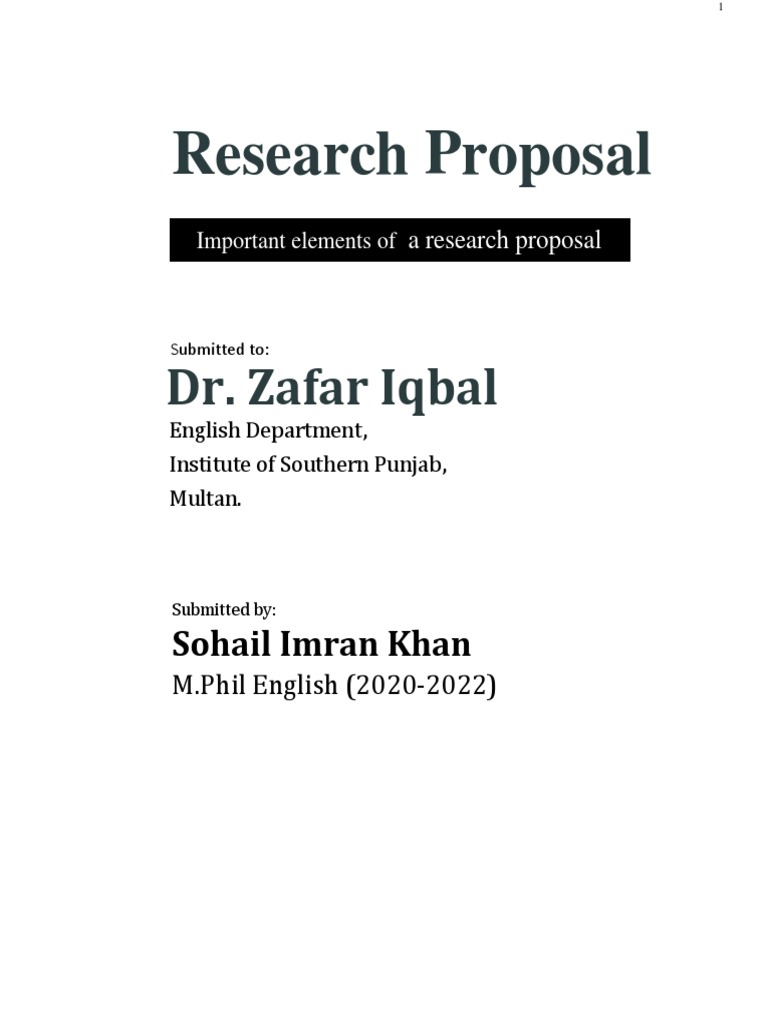 How To Write A Research Proposal | Download Free PDF | Inquiry ...
