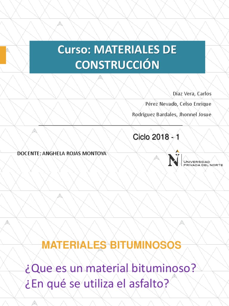 Materiales Bituminosos | PDF | Asfalto | Petróleo