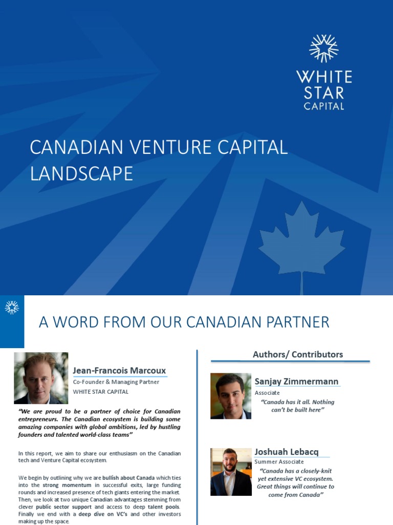 White Star Capital 2017 Canadian Venture Capital Landscape Report | PDF ...