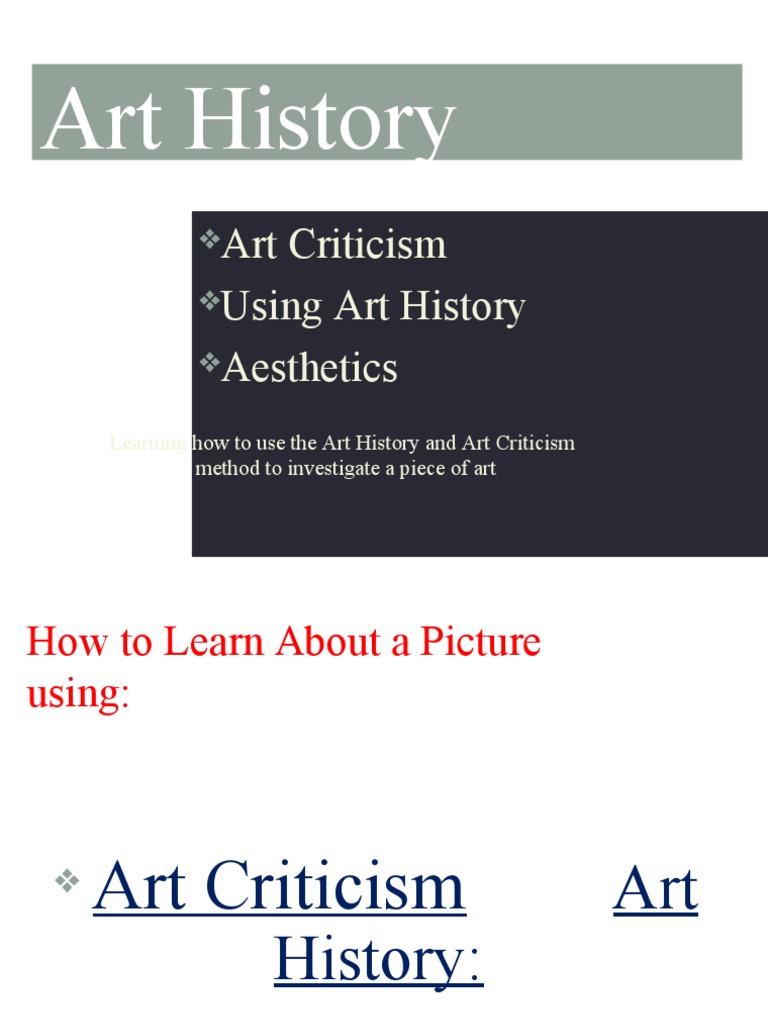 Art Criticism Using Art History Aesthetics | PDF | Paul Gauguin | Art Media