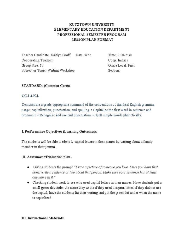 Captial Letters in Names | PDF | Letter Case | Learning