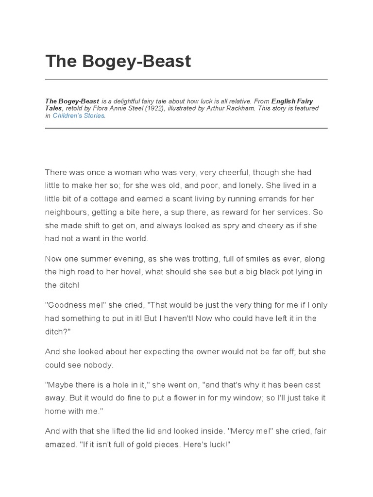The Bogey-Beast | PDF