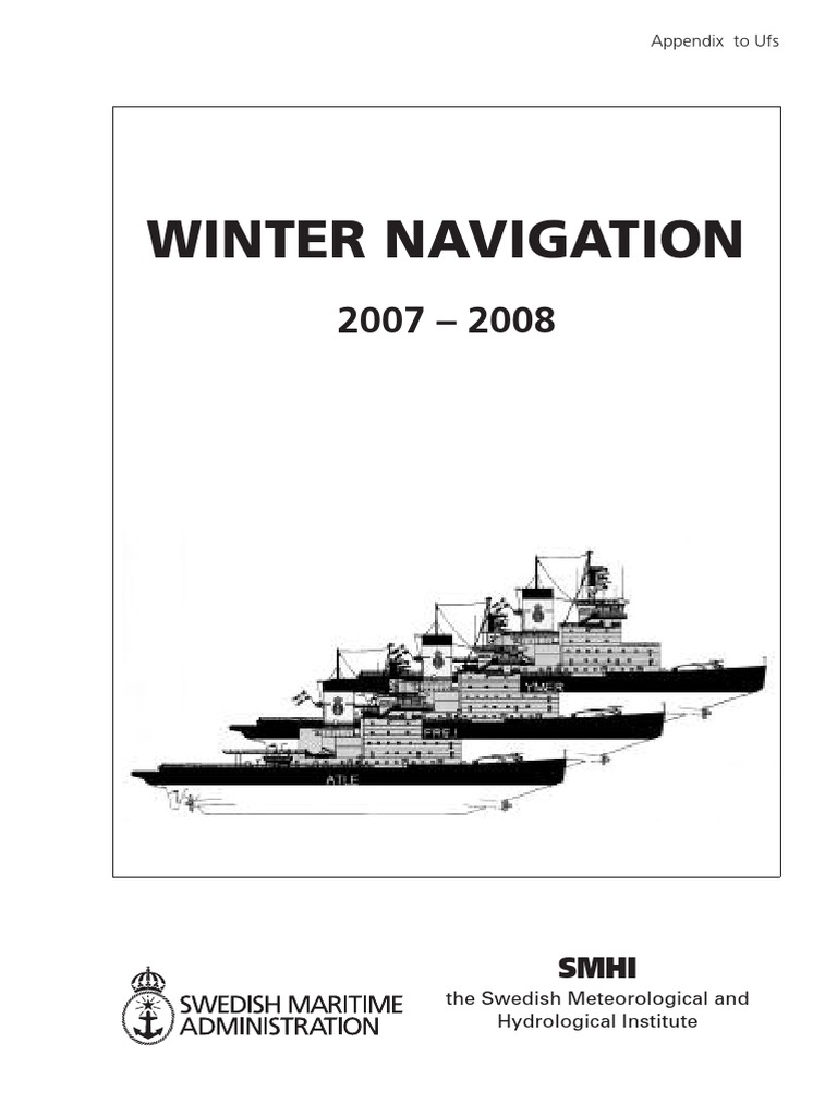 Winter Navigation: Appendix To Ufs | PDF | Water Ice | Oceanography