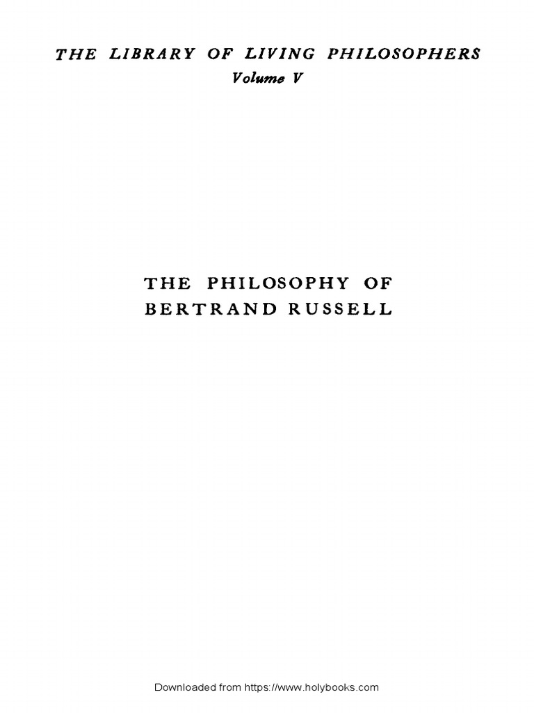 Bertrand Russell's Philosophy Explained | PDF | Bertrand Russell | Logic