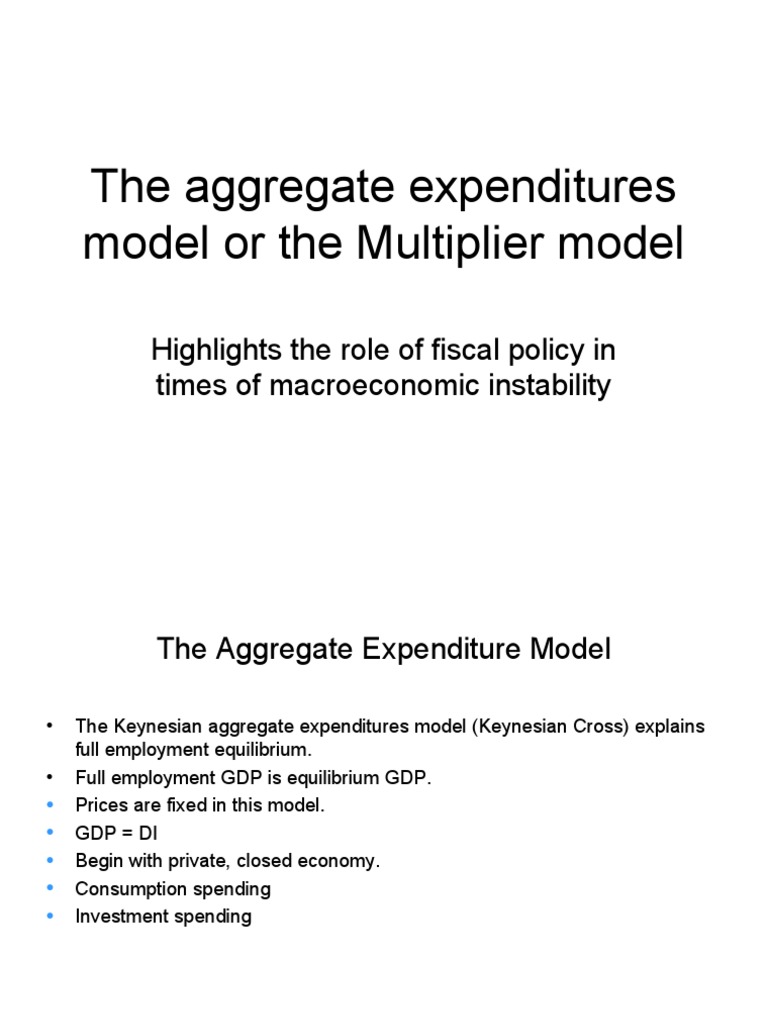 The Multiplier Model | PDF | Fiscal Multiplier | Fiscal Policy