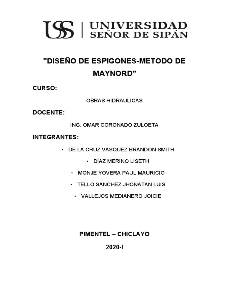 Diseño de Espigones | PDF | Mecanica clasica | Mecánica