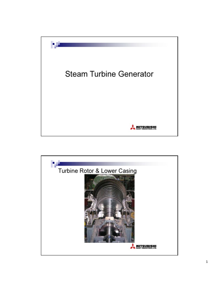 3.-Examples of Steam Turbines (Mitsubishi Turbines) | PDF