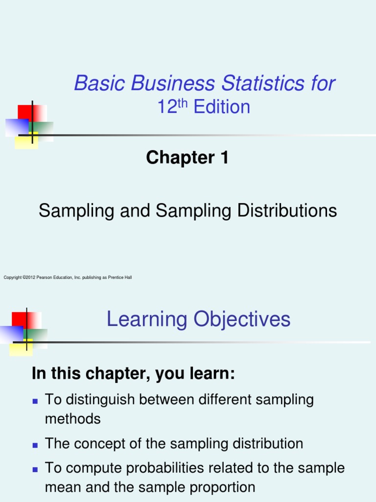 Chapter 1 Sampling and Sampling Distributions | PDF | Standard Error | Sampling (Statistics)